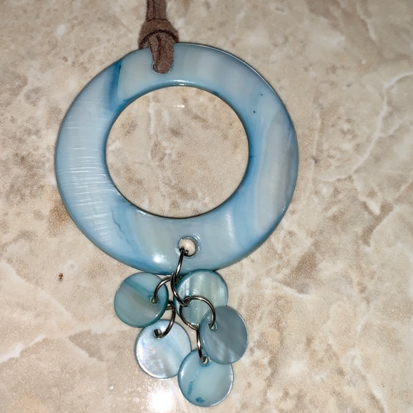 Jewelry | Shell Pendant Suede Necklace | Poshmark